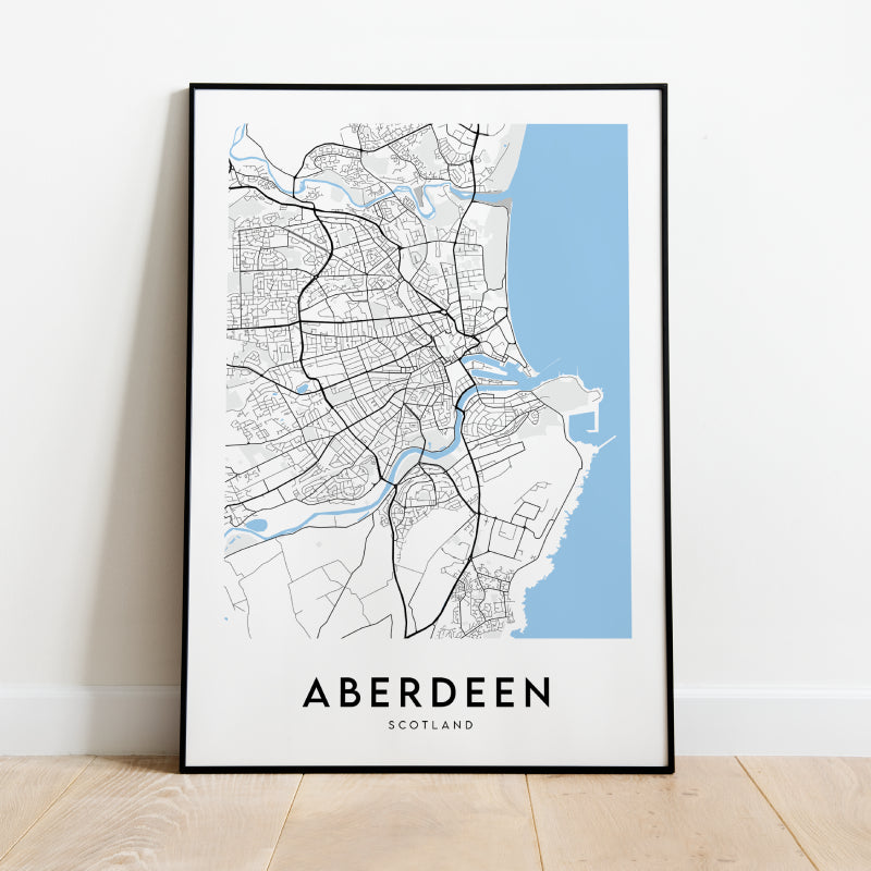 Aberdeen Map - Classic – Love You Scotland