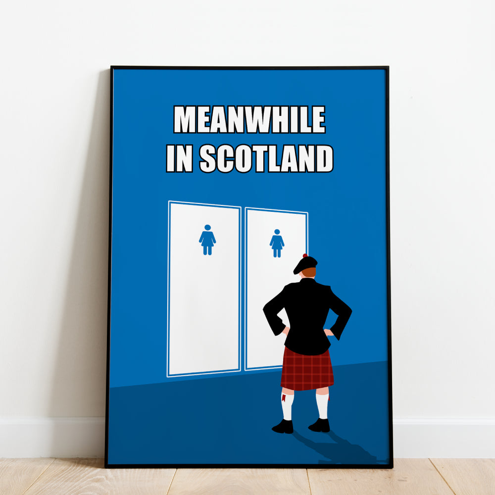 Confused Scottish Meme Poster – Love You Scotland